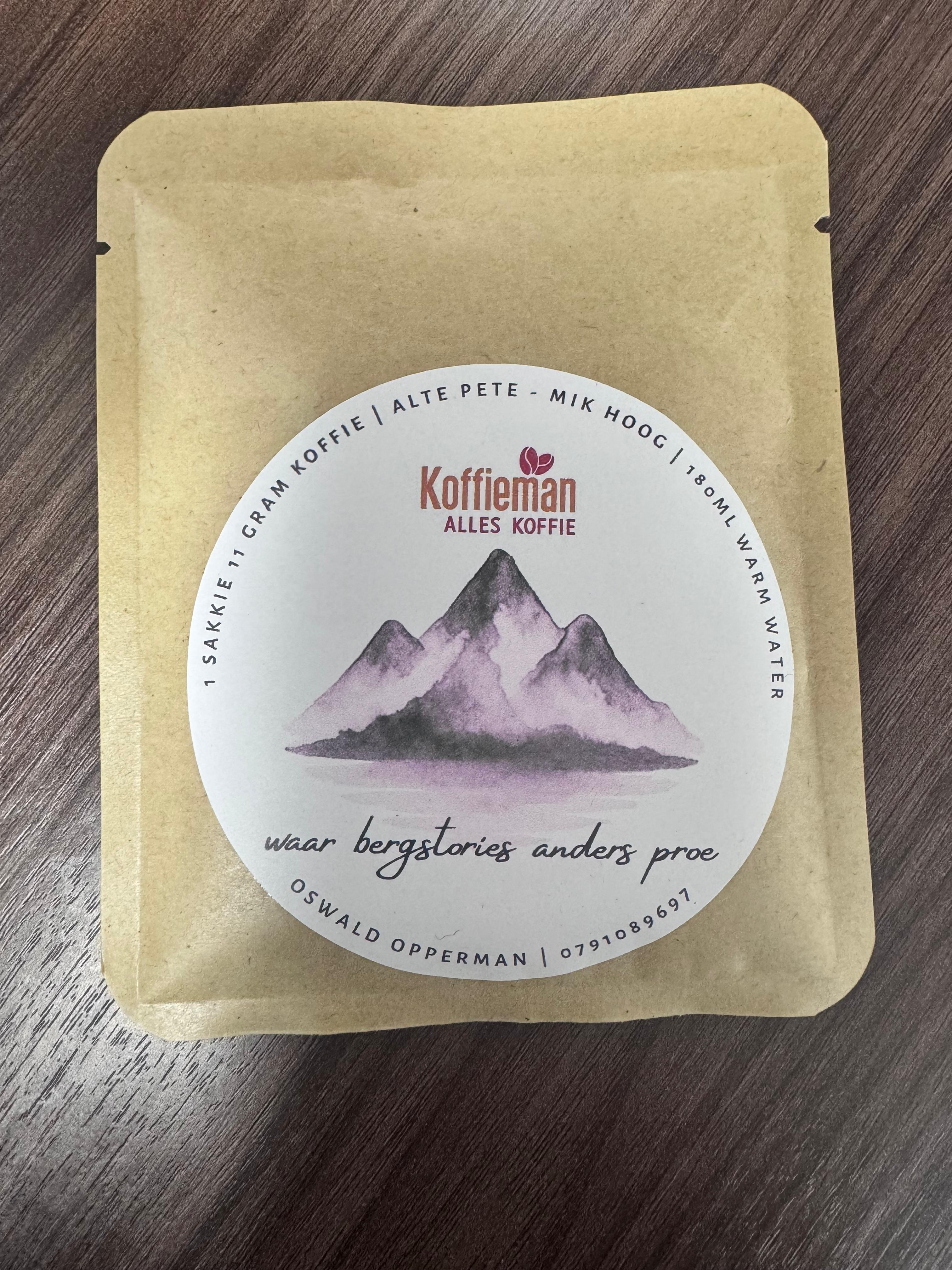 Koffieman Alles Koffie - Sachet for Medium Roast - StilBaai Wes Deli ...